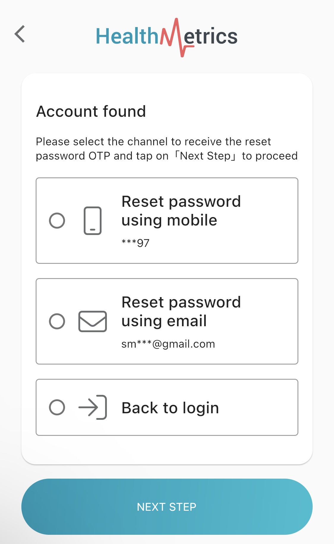 I've recently changed to a different company which uses HealthMetrics ...