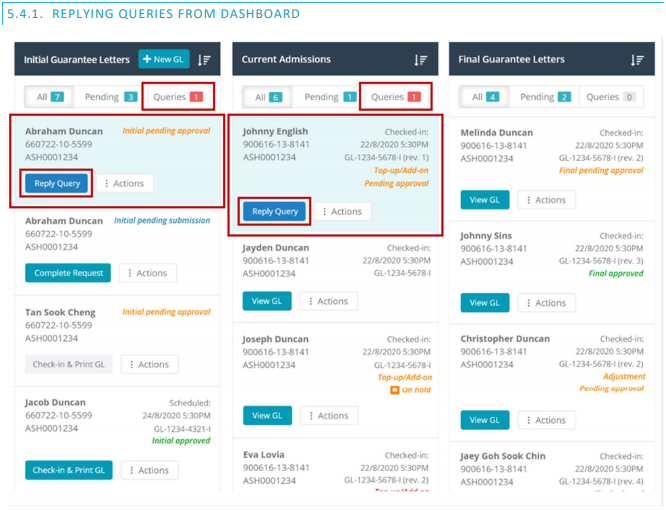 How to answer & reply for inpatient GL-related queries forwarded by ...