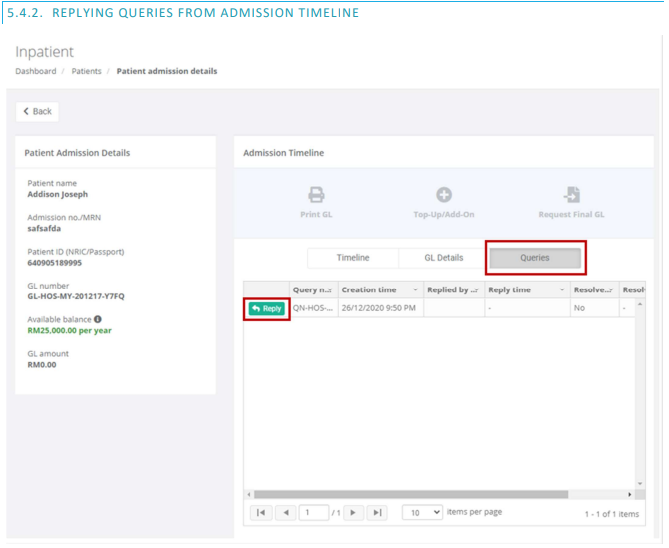 How to answer & reply for inpatient GL-related queries forwarded by ...