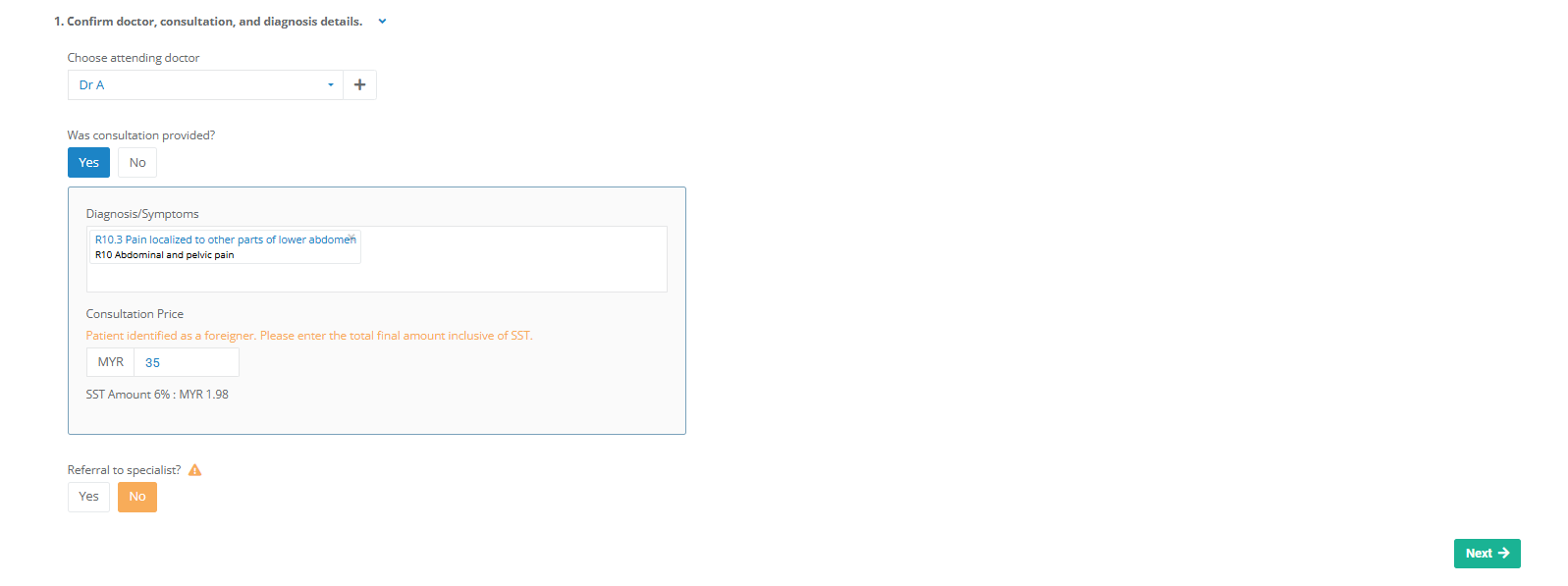 Foreign Patient Claims: Step-by-Step Workflow (6% SST) – HealthMetrics ...